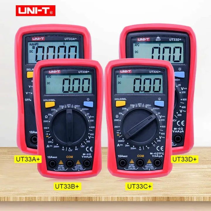 Multimeter Digital UNI-T UT33C(Plus), UT33B(Plus) with Buzzer | Daraz.com.bd