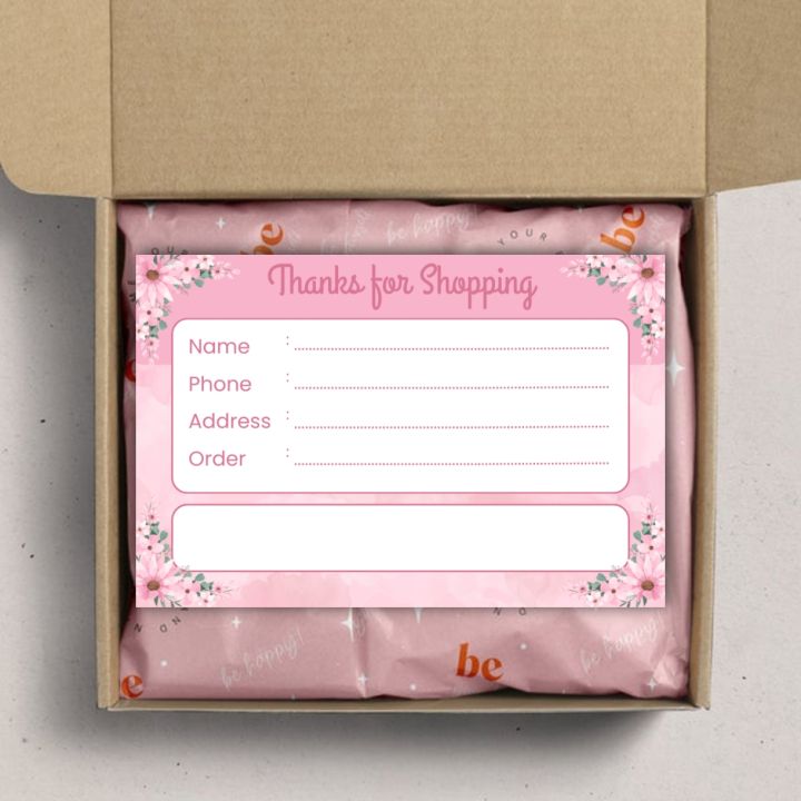 30pcs Shipping Label Stickers & Cards Customize Print | Daraz.com.bd
