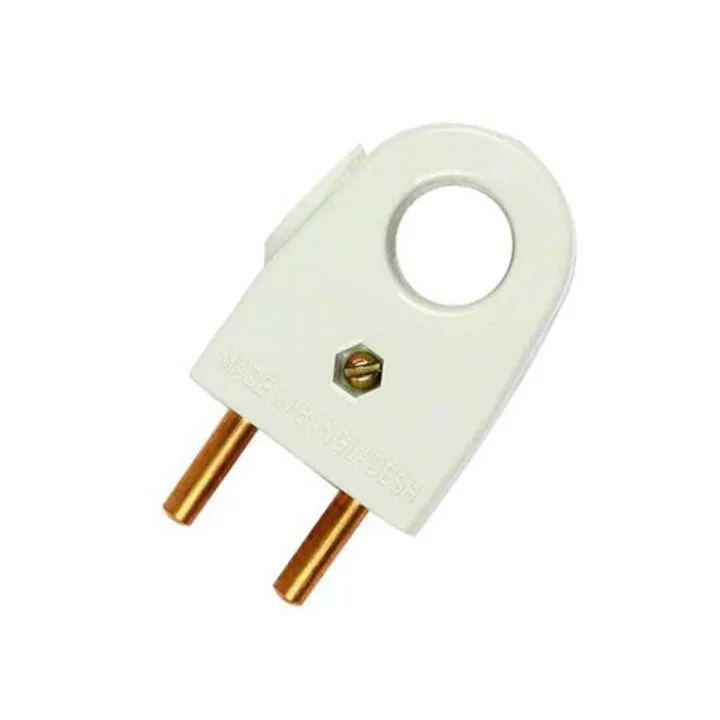 2 Pin 6A Round Plug High Caliber 2Pin Adapter | Daraz.com.bd