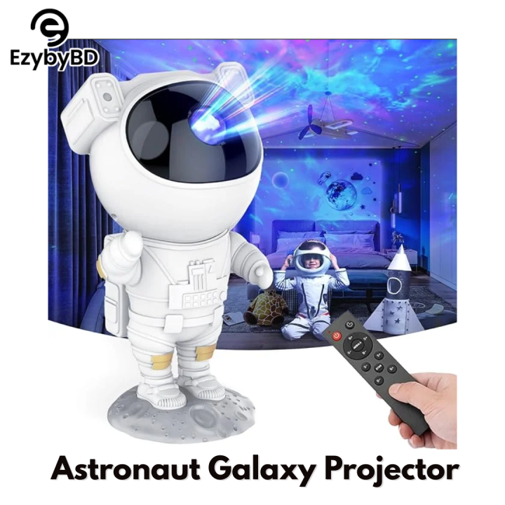 Astronaut Galaxy Projector – Remote-Controlled Starry Night Light ...
