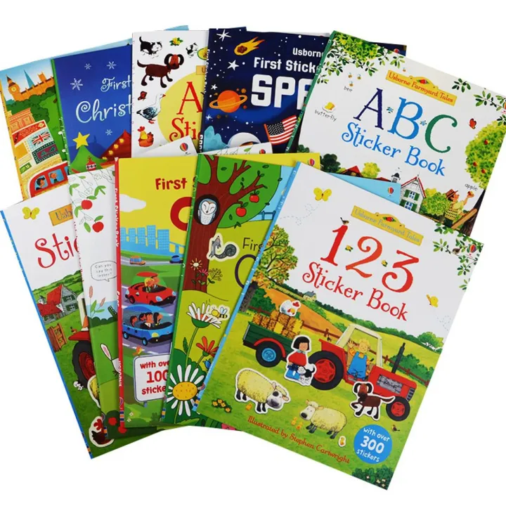 【happy one】A4 size Children Cartoon Sticker books Kids Book with ...