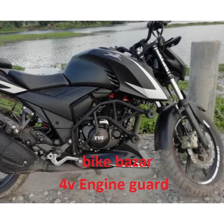 4V Engine Guard for apachee 4v Colour Red,black For Apache 4V Bumper ...