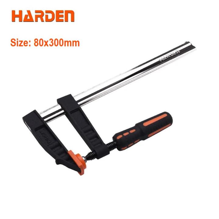 Harden 80x300mm F Clamp Heavy Duty F-Clamp Wood Working Tools Model ...