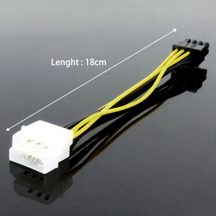 【Innovative】 8Pin Male To Dual 4Pin Male Video Card Power Cord 8 Pin ...