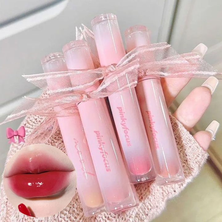 Mirror Water Lip Glaze Moisturizing Red Long Lasting Liquid Lipstick ...