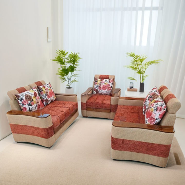 SOFA S-8981 super quality, 2+2+1 100% solid CTG Segun wood with solid 4 ...