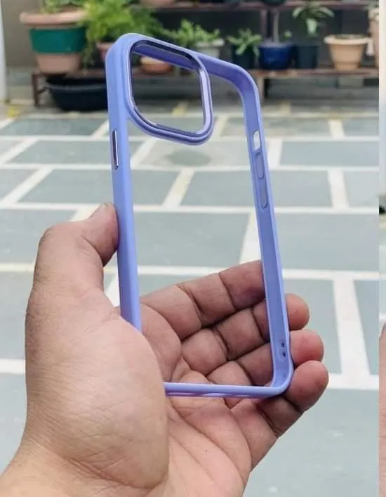 Q Series for iPhone silicon TPU Border Transparent Cover 11/11 PR / 12/ ...