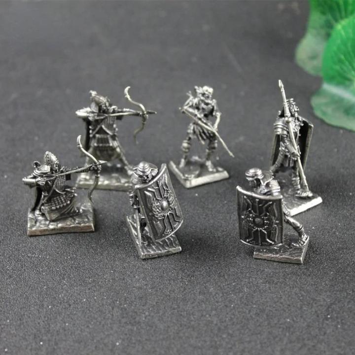 Metal Copper Lost Roman Legionnaire Archer Shield Soldiers Model ...