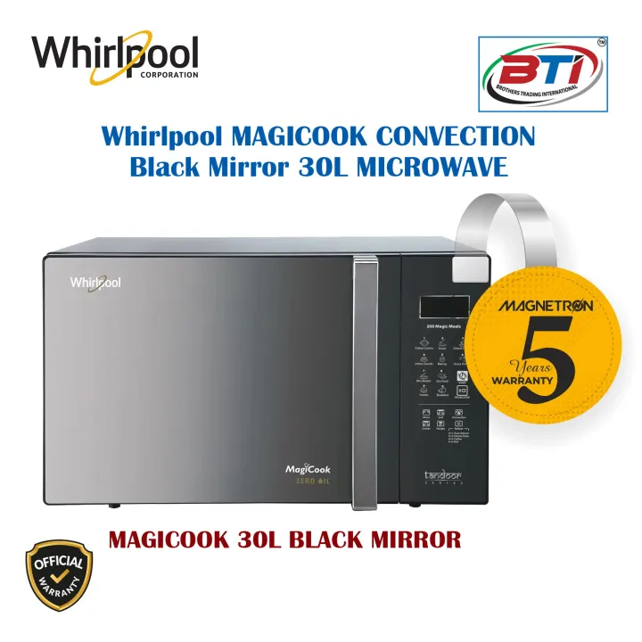 Whirlpool MAGICOOK CONVECTION Black Mirror 30L MICROWAVE | Daraz.com.bd