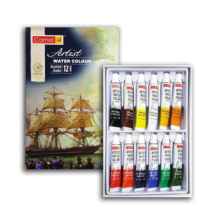 Camel Artist Water Color Set - 12 Shades Multicolor 5ml tubes | Daraz ...