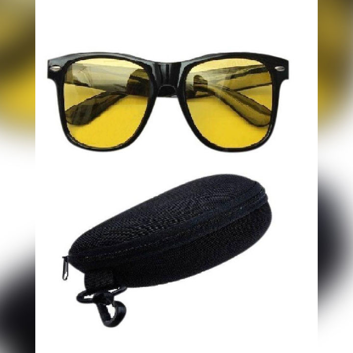 Night Vision Sunglasses - Yellow | Daraz.com.bd