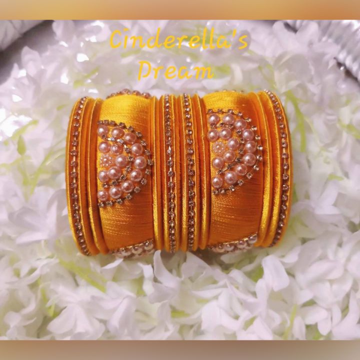 Indian Kundun Work Churi-Yellow | Daraz.com.bd