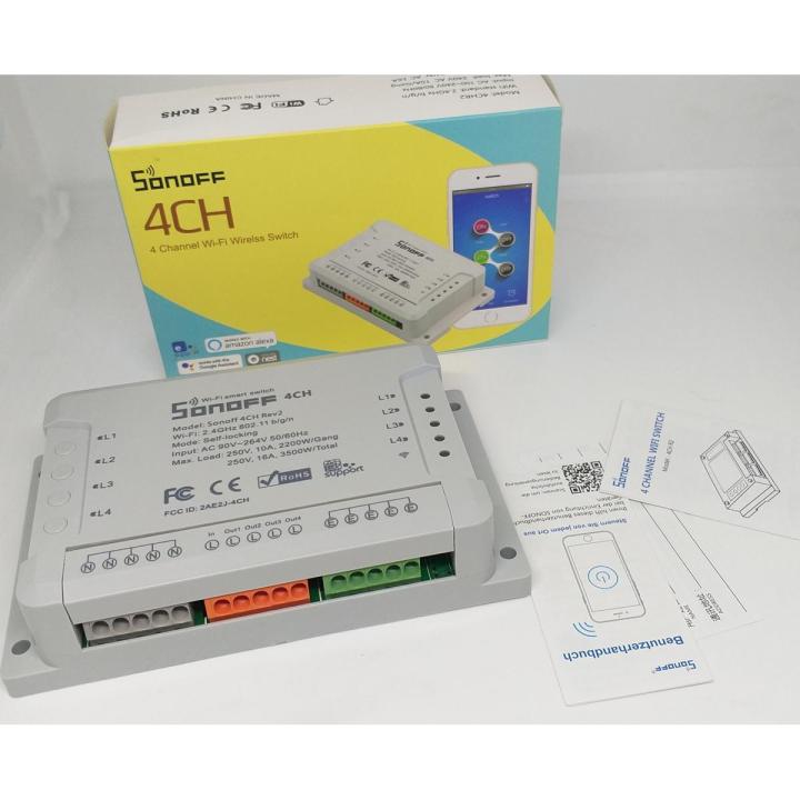 Sonoff 4 Channel Wifi Switch - Onu | Daraz.com.bd