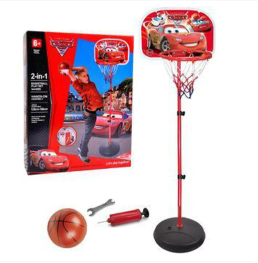Plastic 2 in 1 Basketball Play Set For Kids - Multi Color (666-6C ...