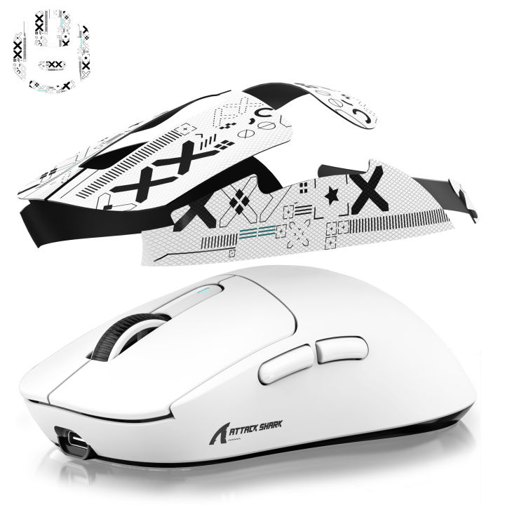1 Set Non Slip Suck Sweat Mouse Sticker Mouse Grip Tape Skate Stickers ...