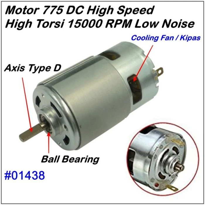 Premium Quality - D775 Motor (Dc 12V-24V) Moto Mini Motor D-Axis - dc ...