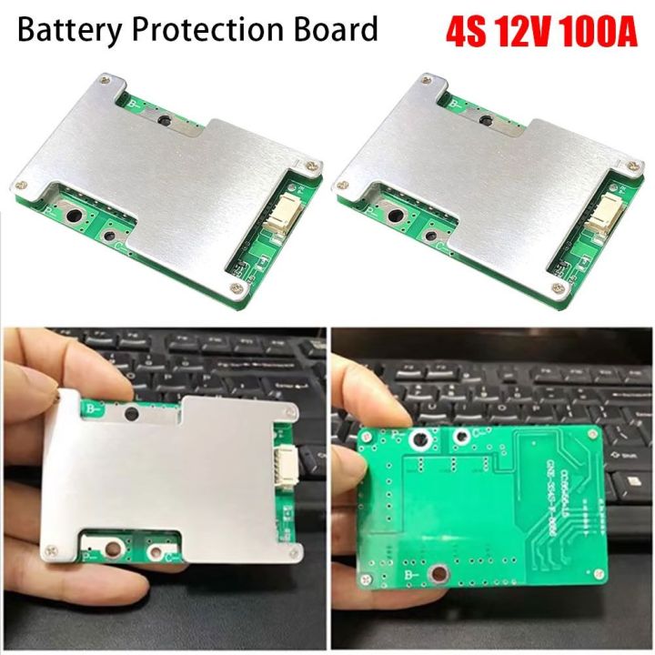 1Pcs New Power Battery Balance/Enhance Lithium Battery Protection Board LiFePO4 4S 12V 100A PCB ...