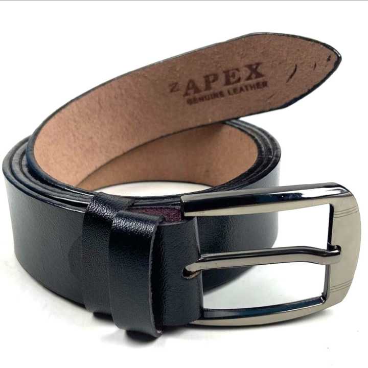 Premium quality Black APEX Genuine Leather Belt For Men BL001 | Daraz ...