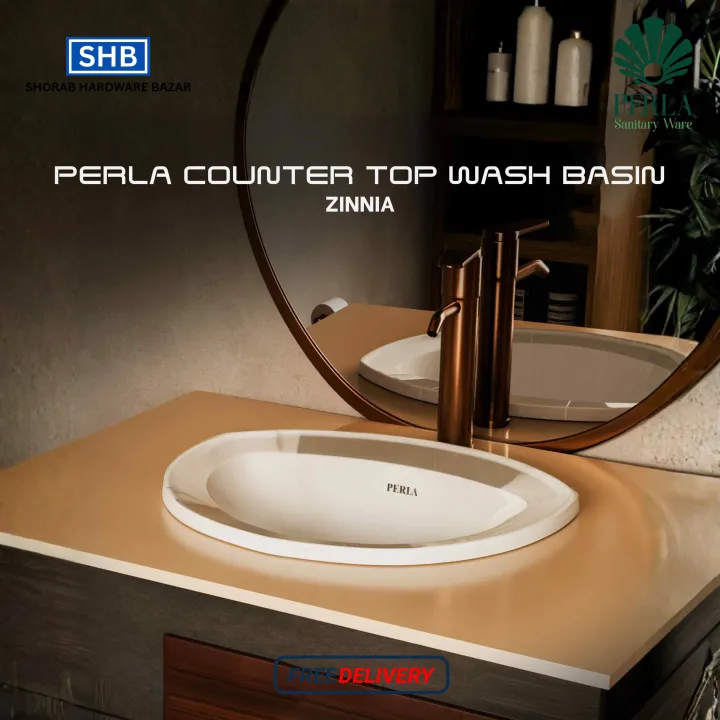 Perla Counter Top Wash Basin Zinnia | Daraz.com.bd