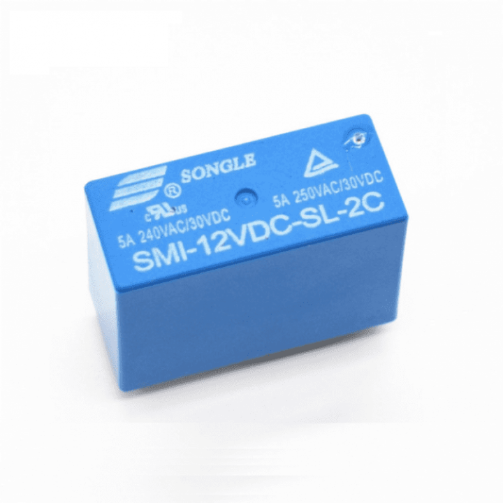 SLIM RELAY SONGLE 12V Relay 12V Relay Auto Universal Relay SMI-12VDC-SL-2C PCB Mount Power Relay ...