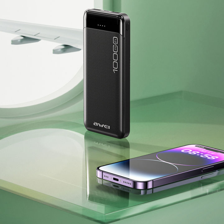 Awei P37K 10000mAh 2.1A Portable Power Bank | Daraz.com.bd