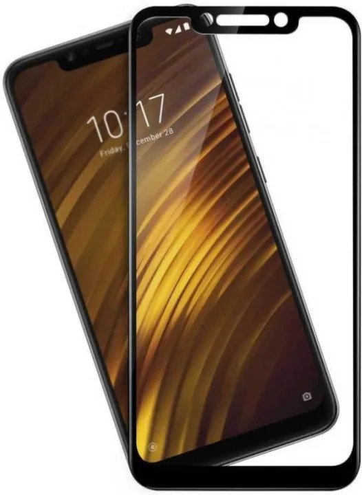 5D Glass Protector For Xiaomi POCO F1- Black | Daraz.com.bd