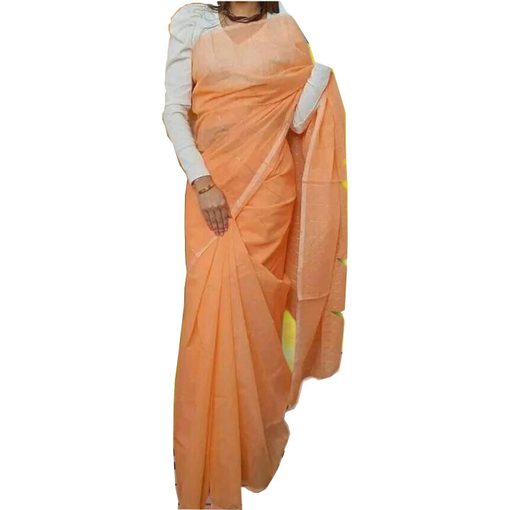 Elegance Redefined-Trendy Collection Tangail Tant Half Silk One Color ...