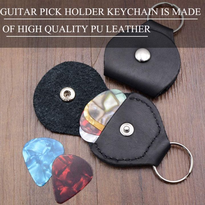 Guitar Pick Holder Case Bag Guitar Pick Clip Hanging Keychain Pick ...