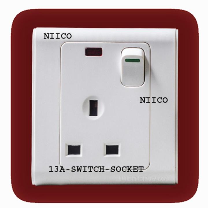 Switch Wener Plus Heavy Duty 13 Ampere Switch- Socket | Daraz.com.bd