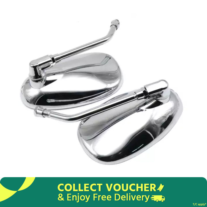 Looking Glass for Motorcycle Handlebar looking Glass set Most bike 2Pcs ...