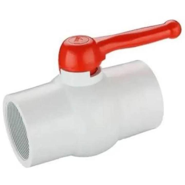Pvc ball valve white thareded 1.5" china easy handel bar | Daraz.com.bd