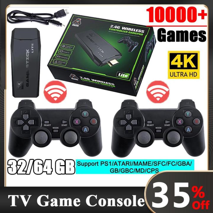 Y3 Lite Video Game Stick 4K Console 64G Built-in 10000 Games Retro ...