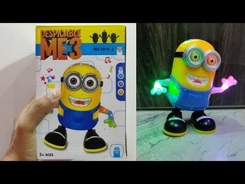 Despicable ME3 Dancing Minion with Music and Flashing Lights Toy ...