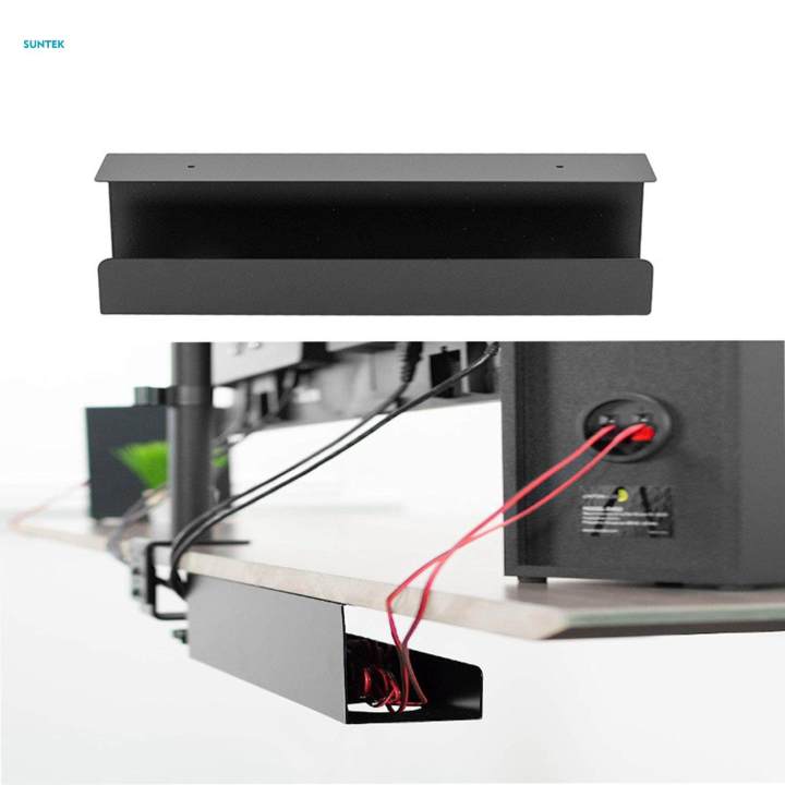 under Desk Cable Management Tray Cord Holder for Home Desk Internet ...