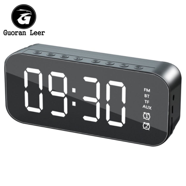 A18 Portable Wireless Speaker Clock Stereo Speaker With LED Screen FM ...