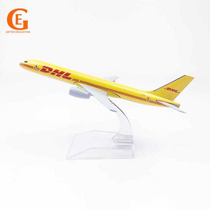 （New）DHL Airline Boeing 757 B757 Aircraft Model Die-cat Metal Expre ...