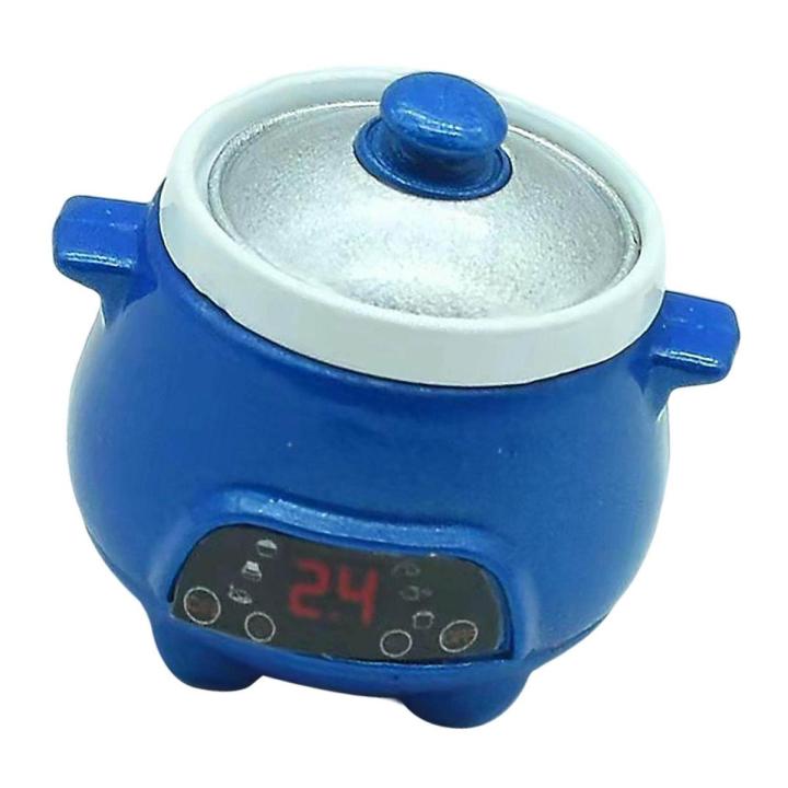 Dollhouse Rice Cooker Miniature 1:12 Accessories Mini Electric Stew Pot ...