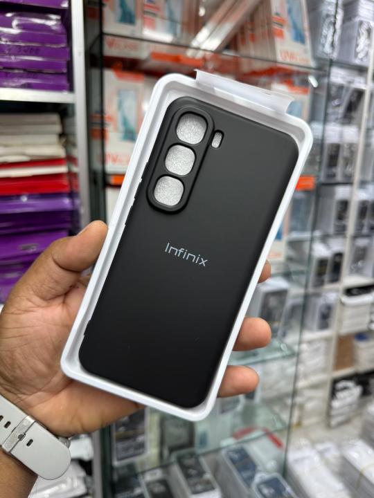 Infinix Hot 60 pro unique silicone fiber premium back cover | Daraz.com.bd