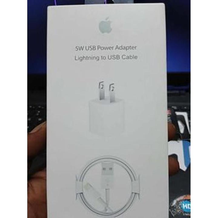 5W Charger With Adapter And Cable For Iphone_Charger - Charger | Daraz ...