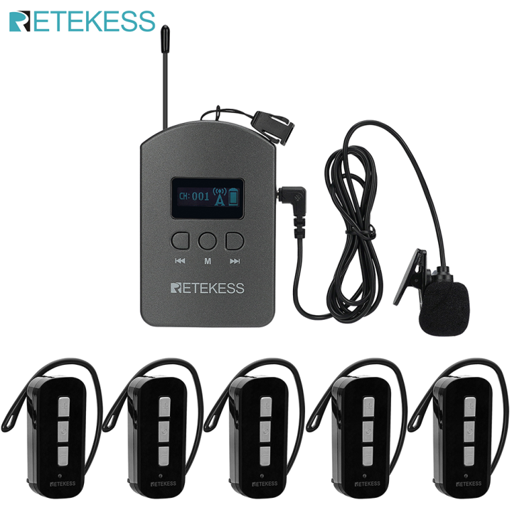 Retekess TT112 Interpretation System, Tour Guide System Wireless, Universal for Left and Right ...