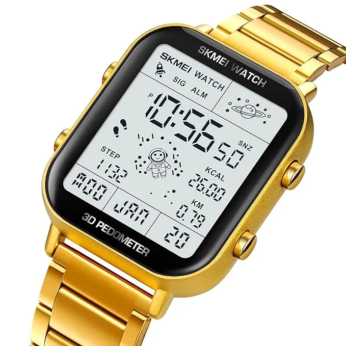 Digital Watch Men's,Men's Ultra-Thin Digital Sports Watch LED Screen ...
