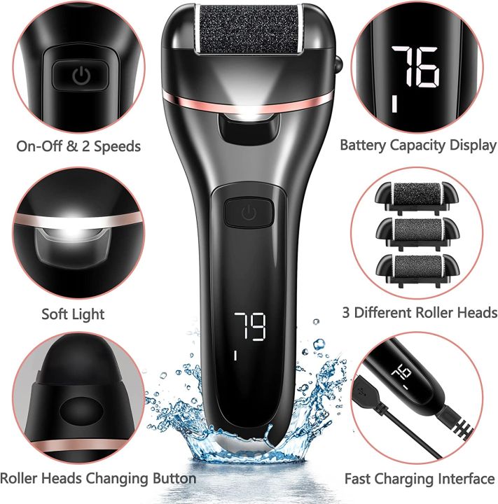 Rechargeable Foot Care Tool Electric Foot File Callus Remover Machine ...