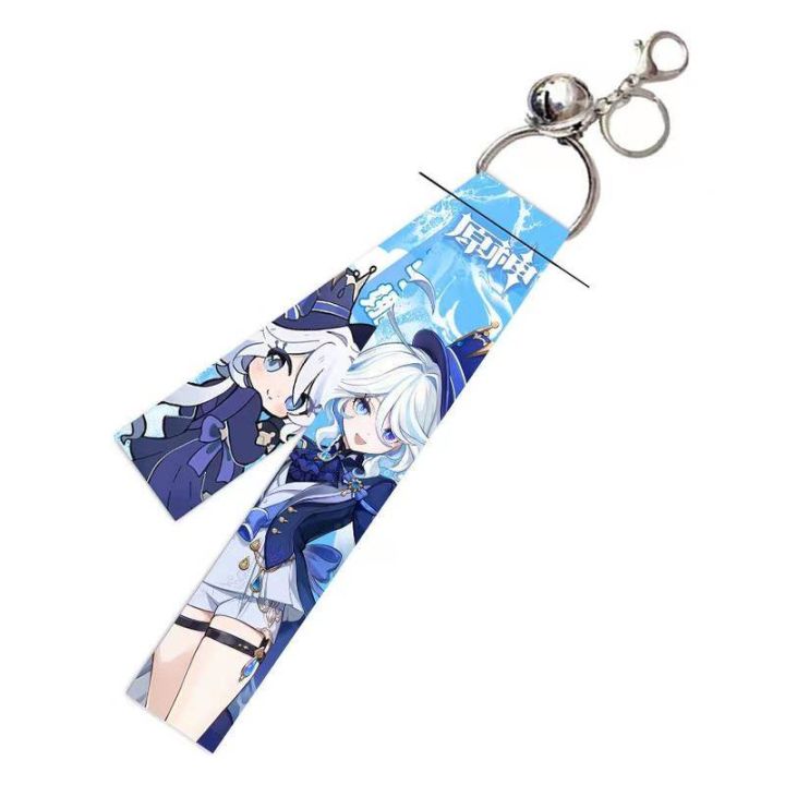2023 Genshin Impact Lanyards Keychain Focalors Furina Raiden Shogun Yae ...