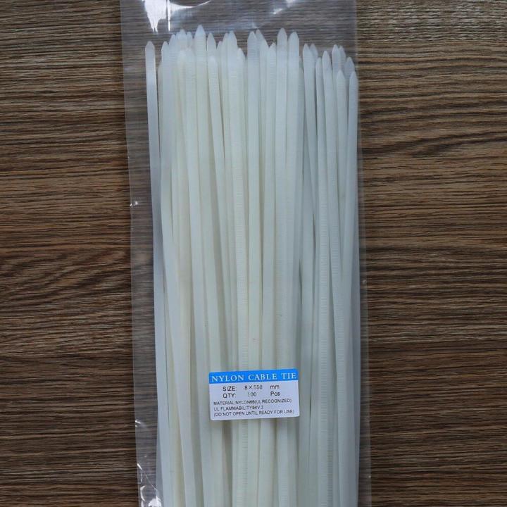 White 8 inch Outdoor tie wire Cable zip ties Electrical cable ties ...