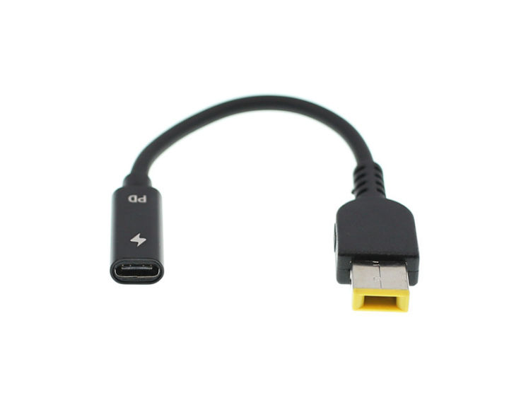 Por 100W 20V 5A USB Type C to Square Male Plug Converter USB C Fast PD ...