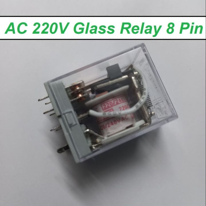 220V Thin Pin AC 220V 8 Thin Pin 10A 250VAC Glass Relay LY2 LY2NJ JQX ...