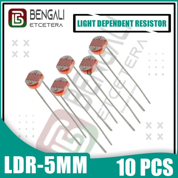 LDR-5mm Light Dependent Resistor-10 Pcs | Daraz.com.bd