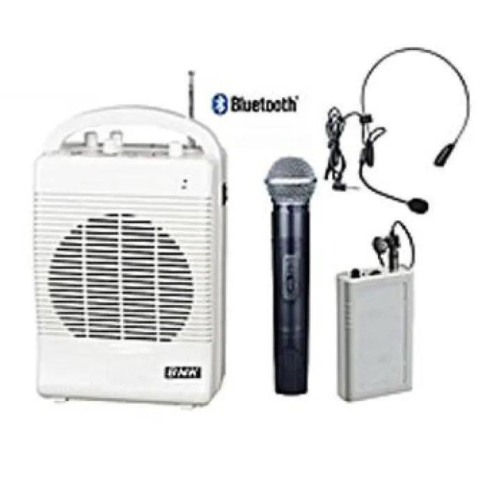 Rechargeable Portable Wireless P.A Microphone With Bluetooth + Handheld ...