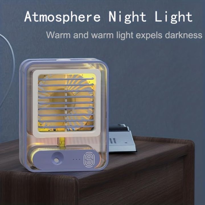 Mini Air conditioner cooler fan Mist humidification fan,mini USB ...