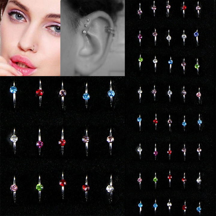 【Top-Rated Product】 40PCS Bulk Multi Stainless Steel Nose Studs Ring ...